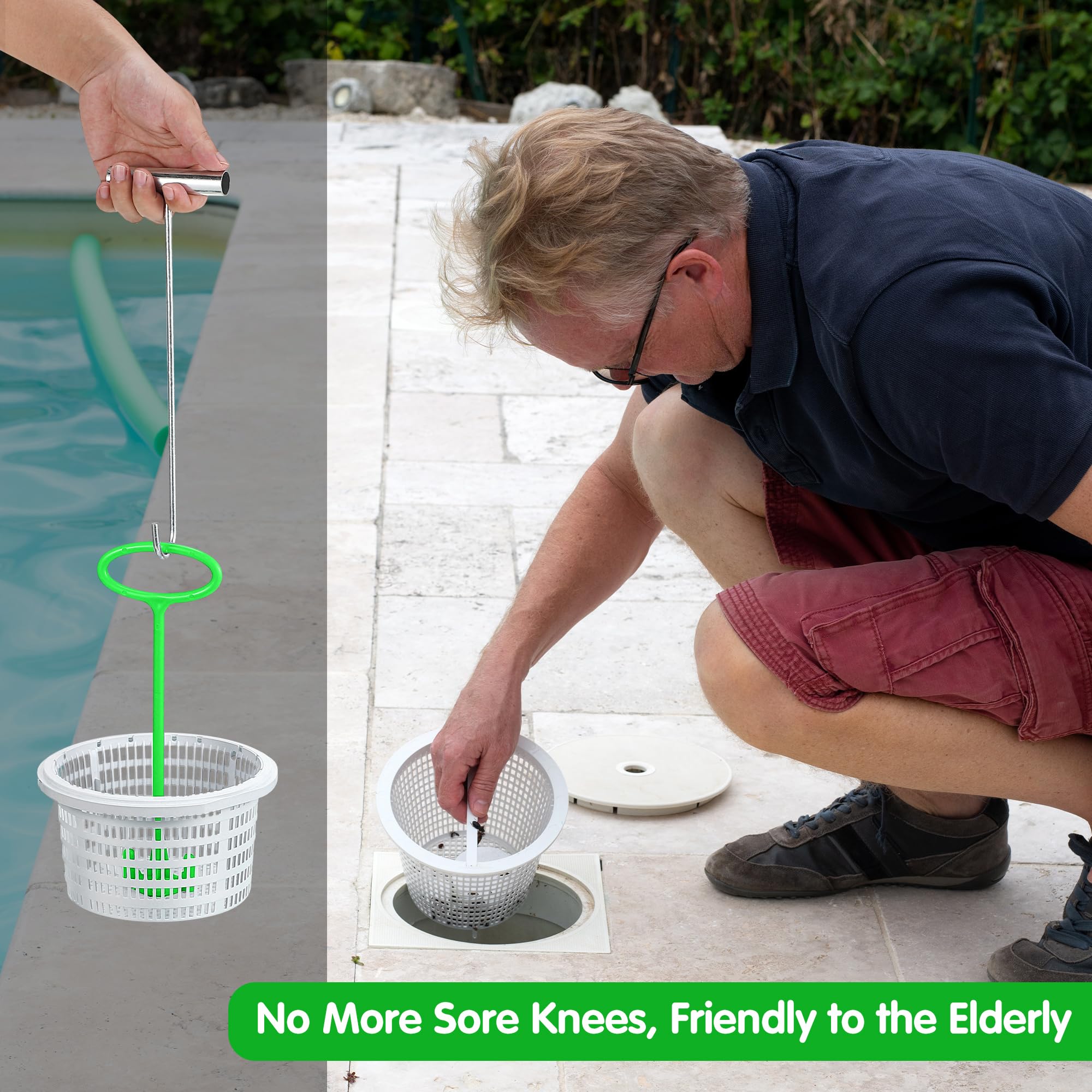 Snapklik.com : Enhon 1 Pack Pool Skimmer Basket Handle, Skimmer Basket ...
