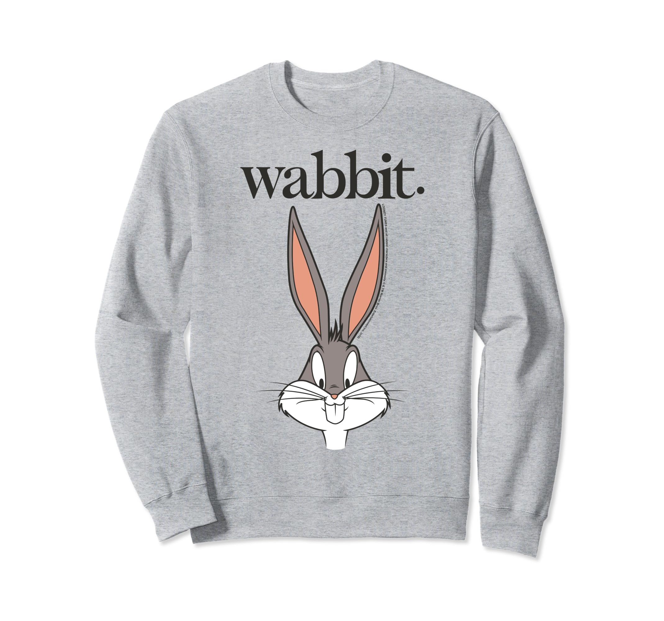 Amazon.com: Looney Tunes Bugs Bunny Wabbit Big Face Sweatshirt ...