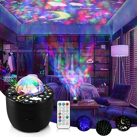 Amazon.com: Star Projector, 3 in 1 Galaxy Night Light Projector with ...