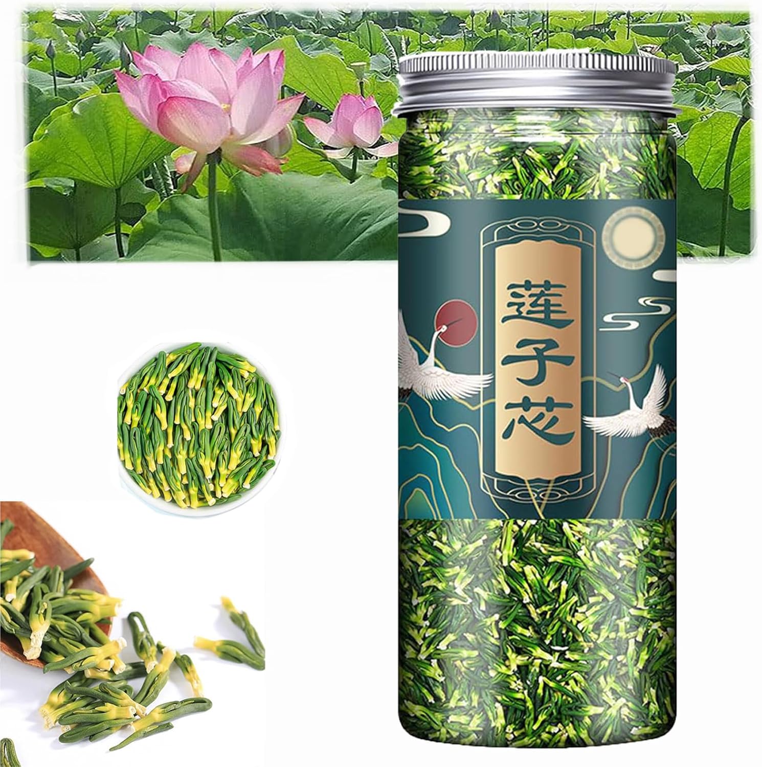 Qosneoun Lotus Seed Core Tea for Men, Natural Lotus Seed Heart Tea ...