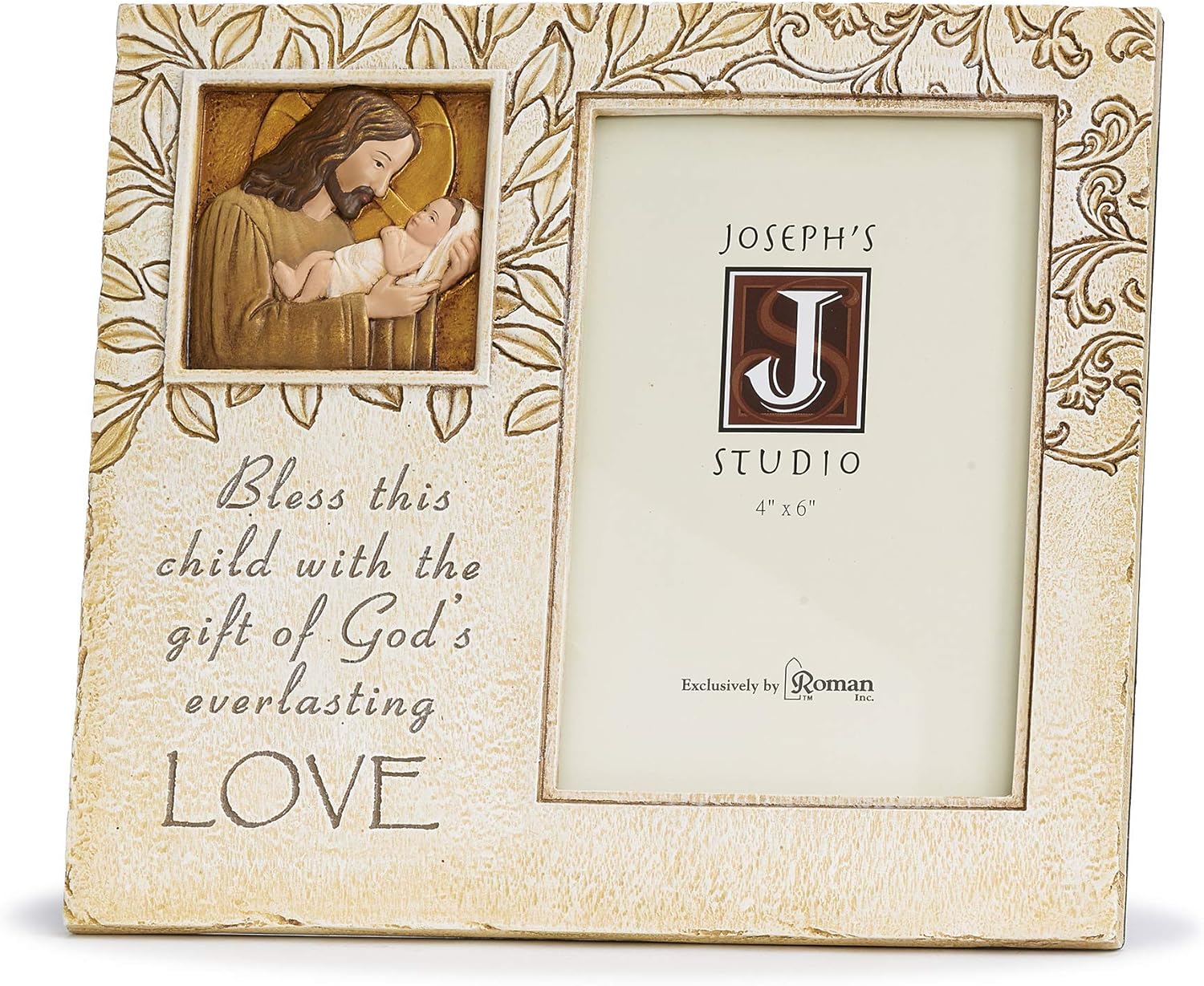 Amazon.com: Joseph's Studio by Roman - Jesus Loves Me Frame for 4" x 6 ...