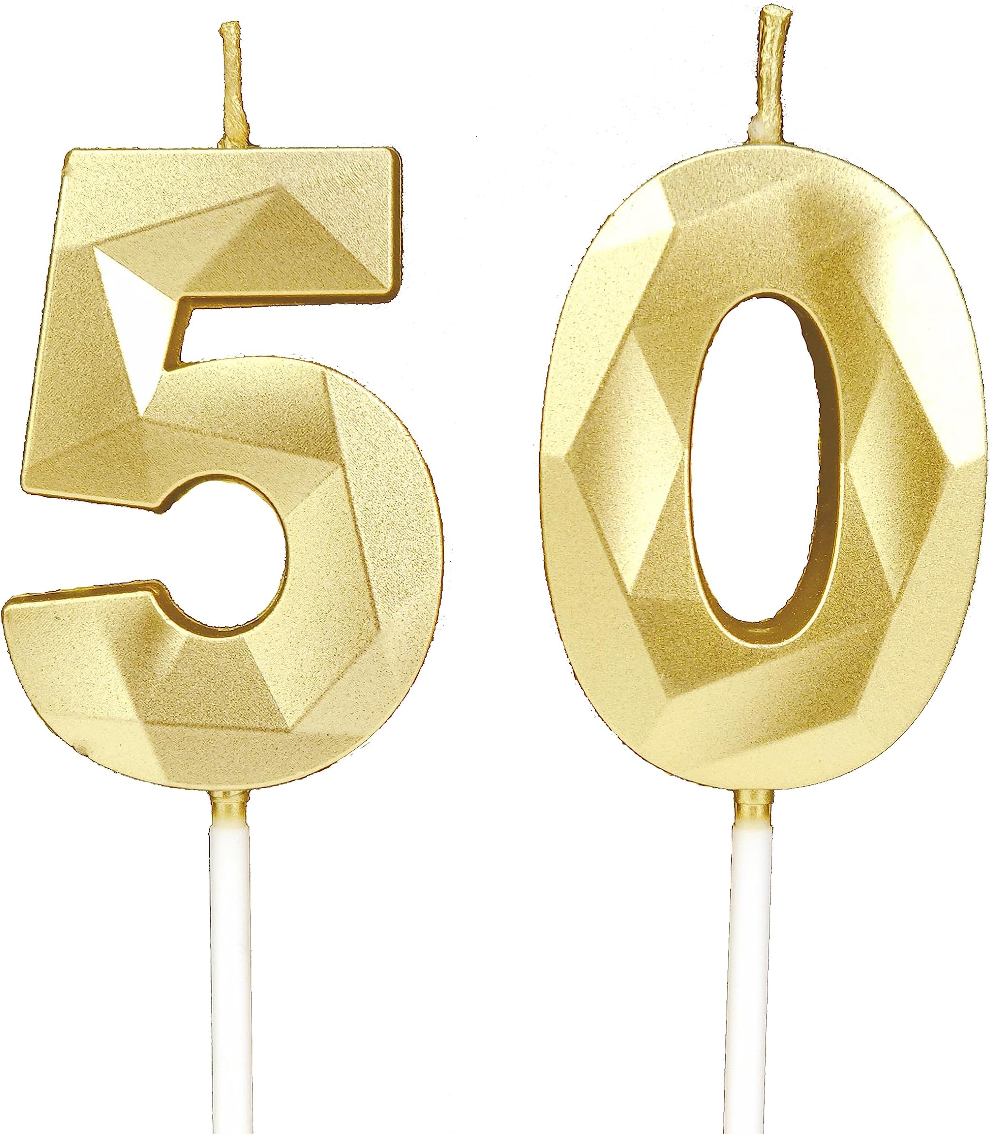 50th Birthday Candles Birthday Candles for Cakes Birthday Decoration ...