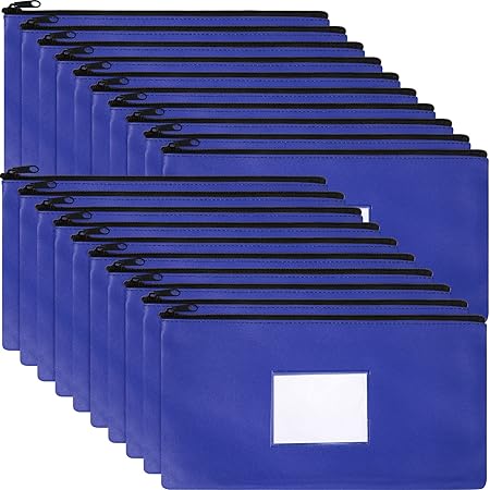 Amazon.com: Potchen 20 Pieces Money Bank Bag with Zipper Money Pouch 11 ...