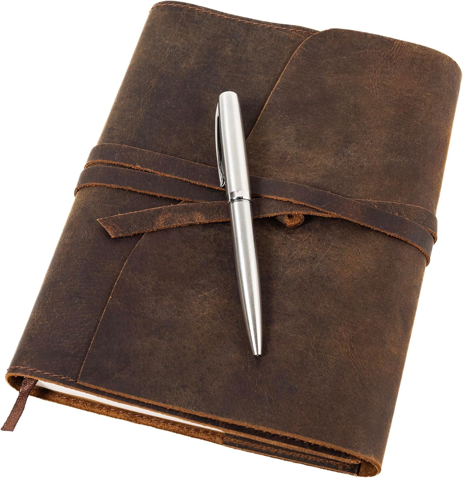 Amazon.com : moonster Leather Journal Refillable Notebook - Writing ...