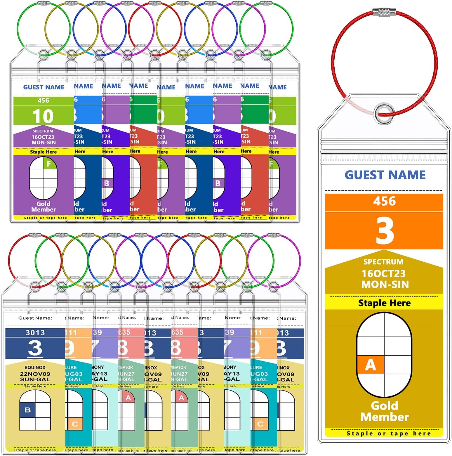 Amazon.com: 8 Pack Cruise Luggage Tag Holders for Royal Caribbean ...