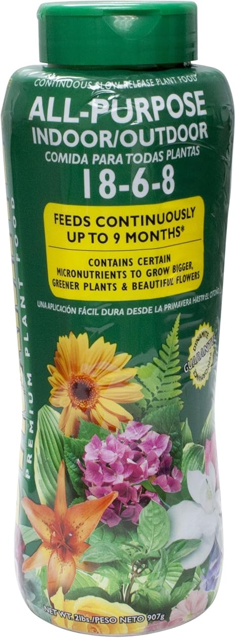 Amazon.com: Dynamite All Purpose Plant Food 18-6-8 (2 lb) : Patio, Lawn ...