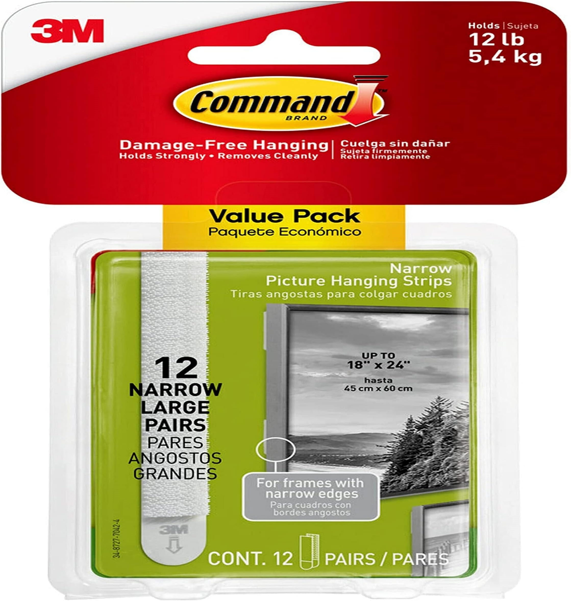 Amazon.com: Command Medium Mounting Refill Strips, 9-Strip , Pack of 4 ...