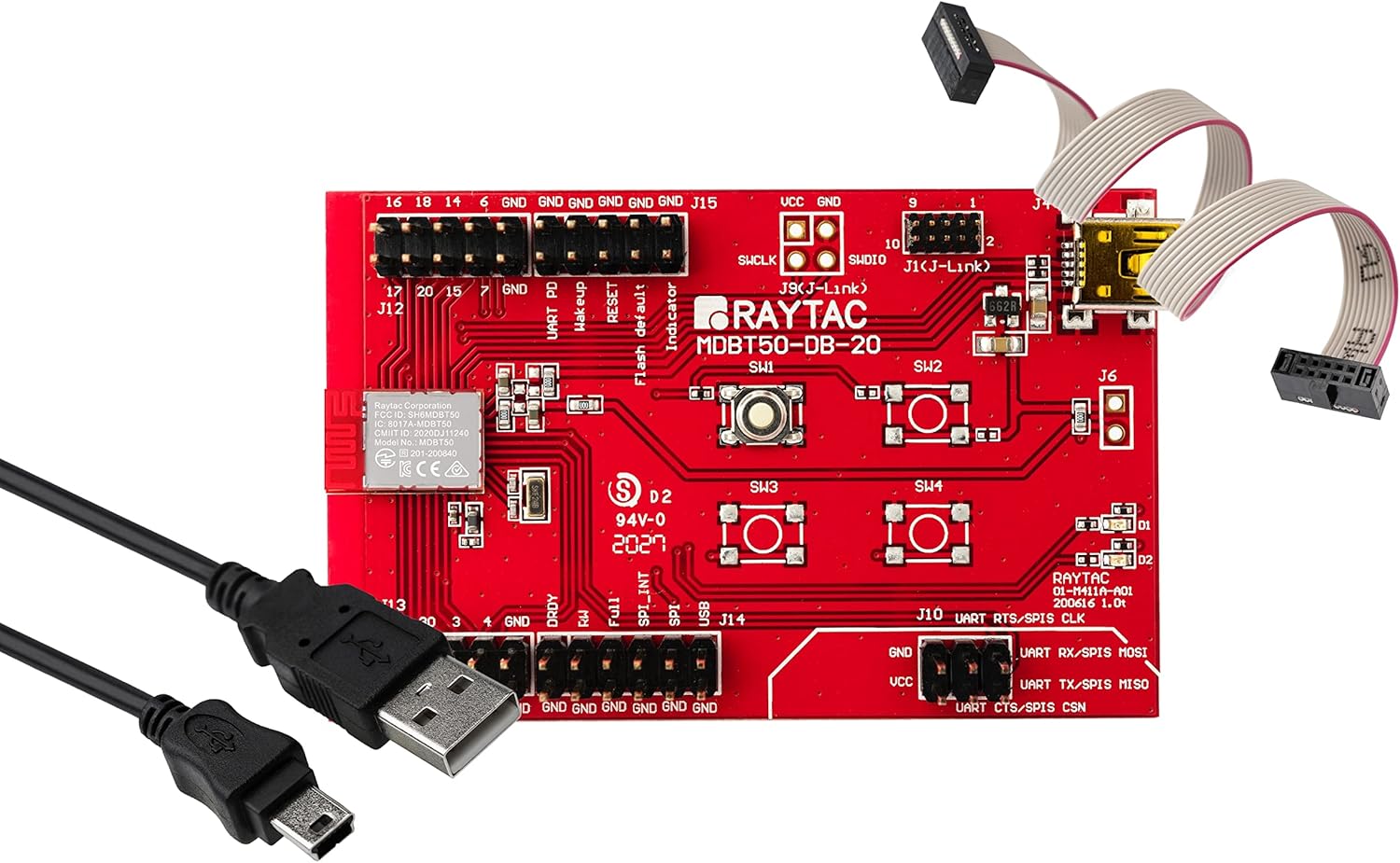 Amazon.com: MDBT50-DB Nordic nRF52820 Module Demo Board Dev Kit 18 GPIO Bluetooth Module BT5.2 ...