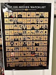Amazon.com: Official IMDb Top 100 Movies Scratch Off Poster | Premium ...