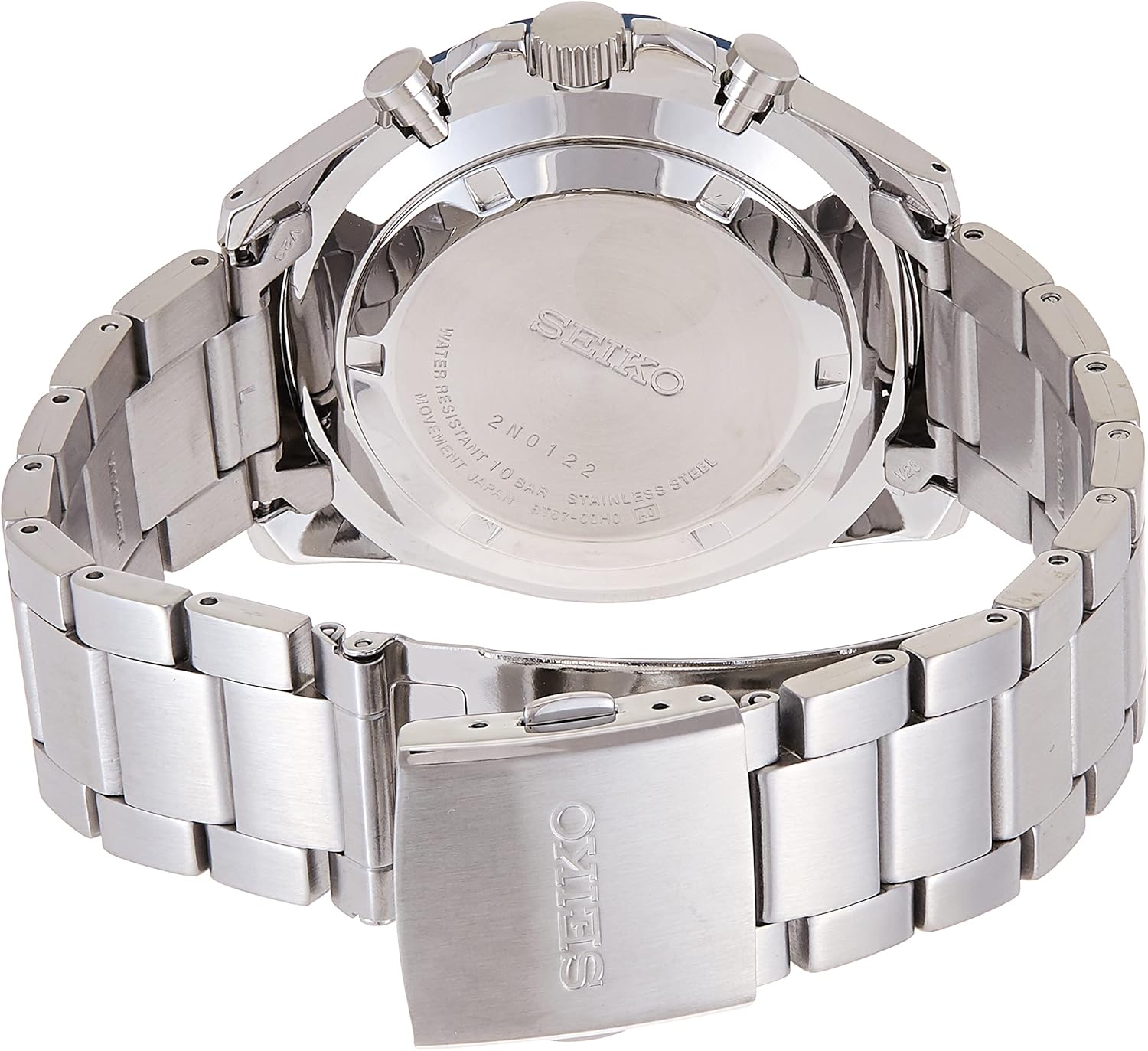 SEIKO SSB321 Reloj de cuarzo japonés plateado con visualización ...