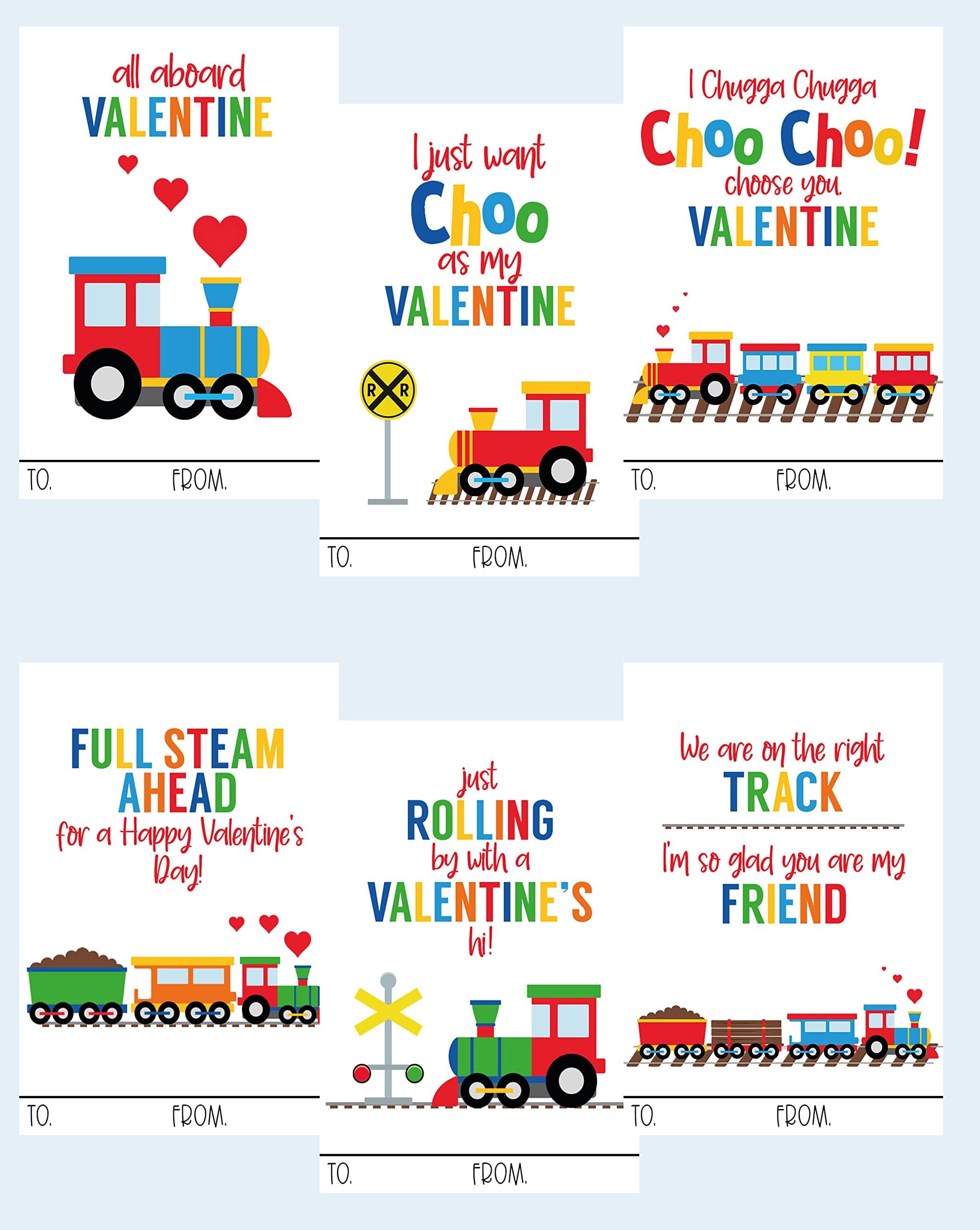 Amazon.com : Silly Goose Gifts Happy Choo Choo Train Themed Valentines ...