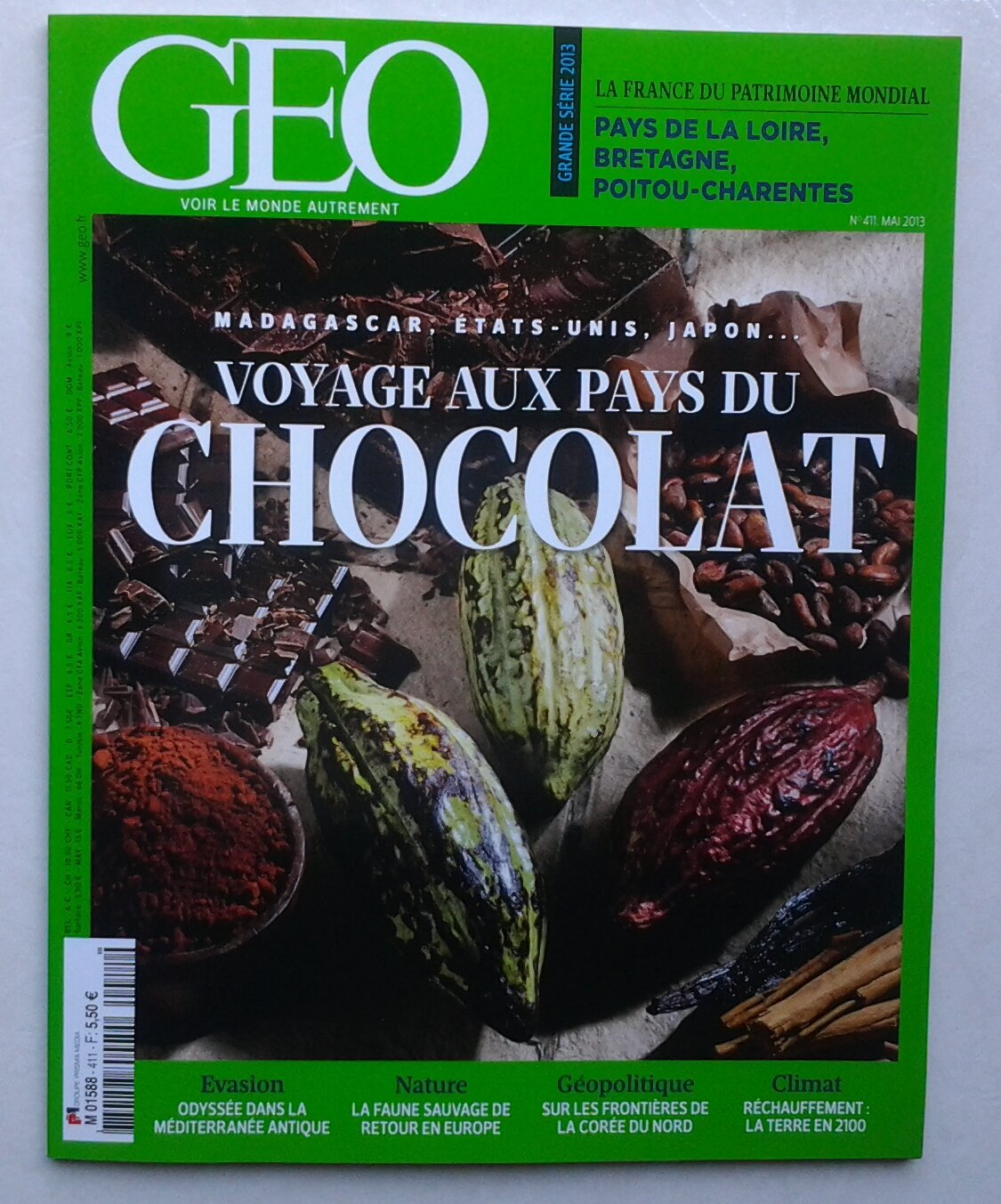 Buy Géo n° 411 : Voyage aux pays du chocolat, Madacar, Etats-Unis ...