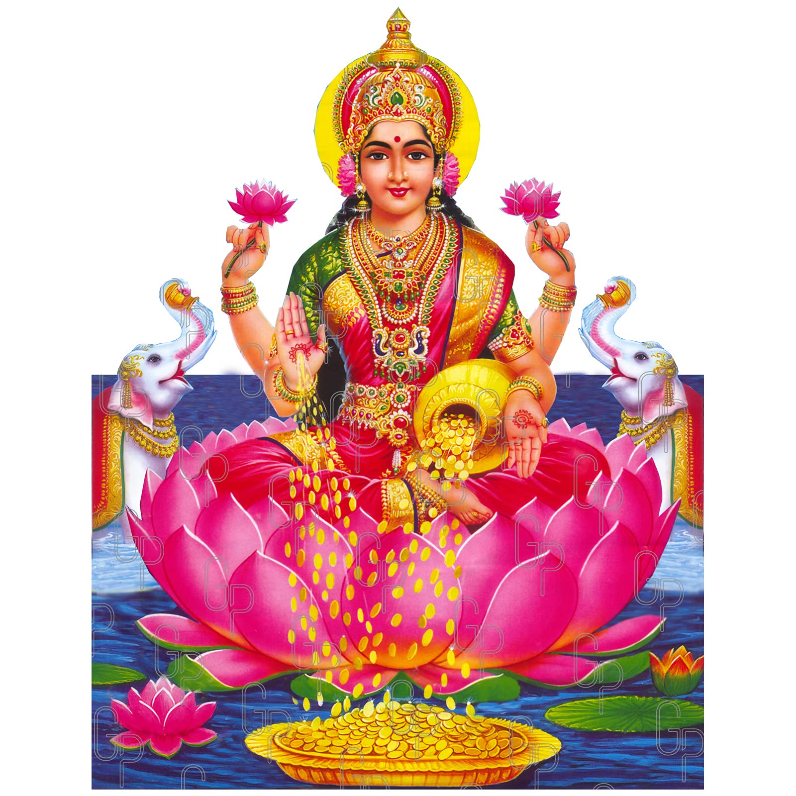 Buy Giriram Photos - Goddess Mahalakshmi - Photo Wooden Cutout (12" x ...