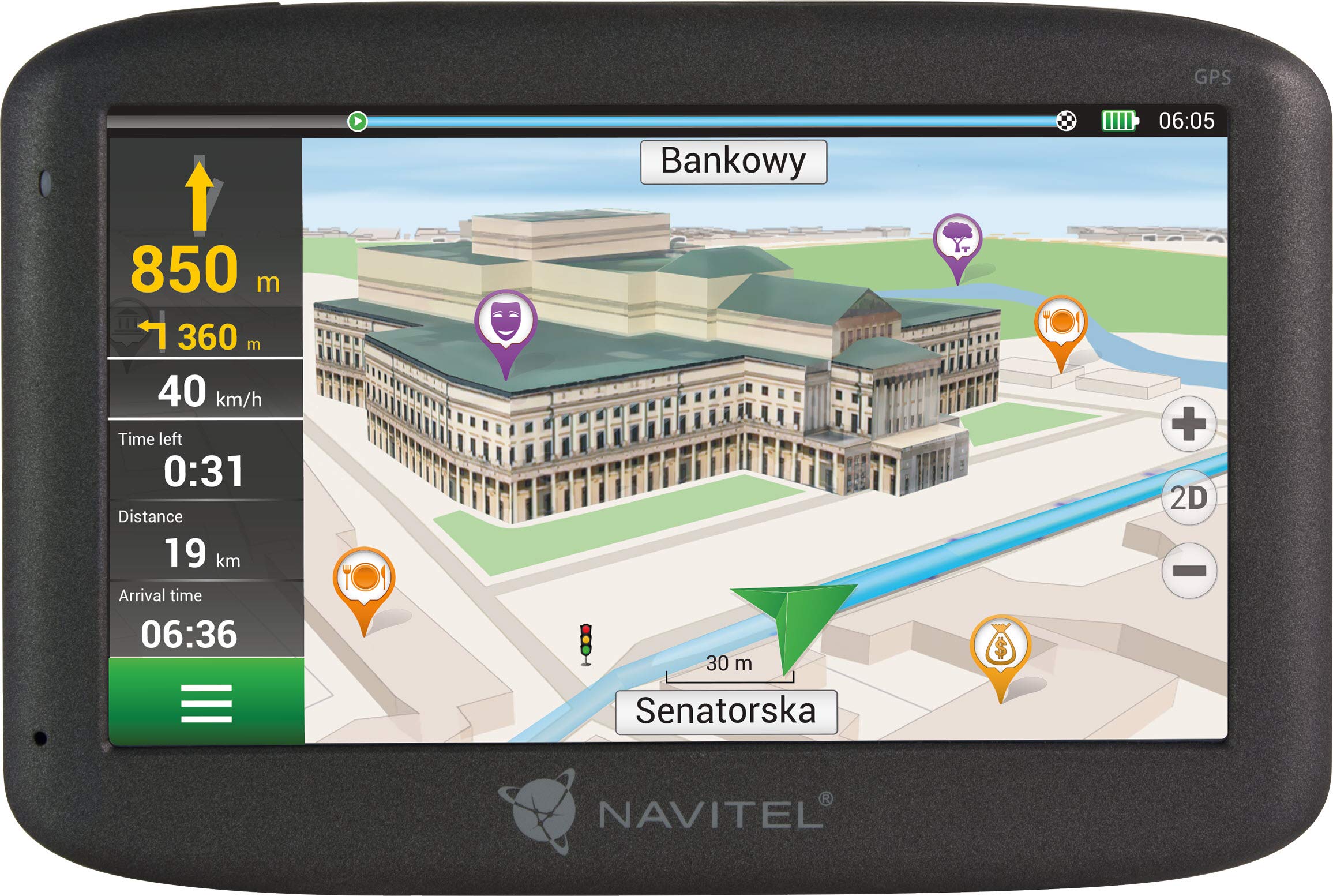 Navitel 8594181740012 E500 Navigation System 5Navitel Navigation Device ...