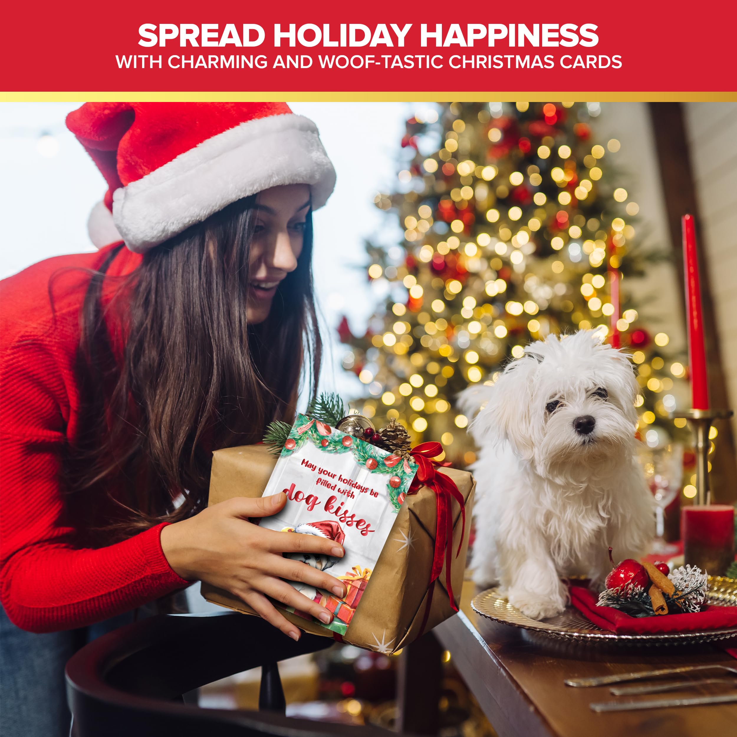 Christmas Cards For Dog Lovers Dog Christmas Cards With Envelopes ...