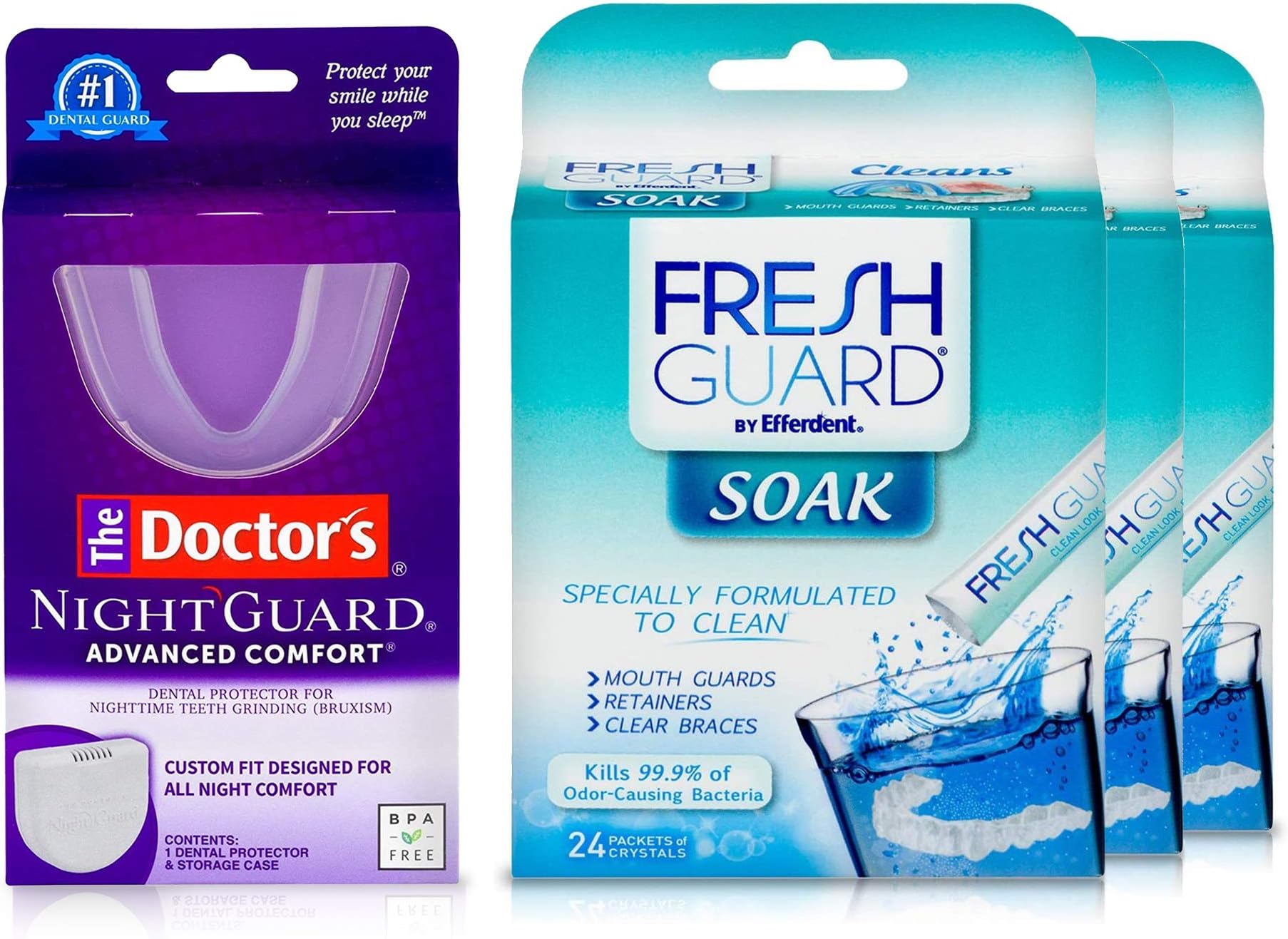 Amazon.com : The Doctor's Advanced Comfort NightGuard and Fresh Guard ...