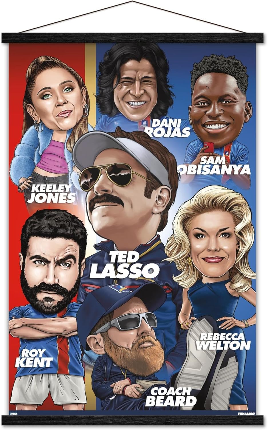 Amazon.com: Trends International Ted Lasso - Character Grid Wall Poster ...