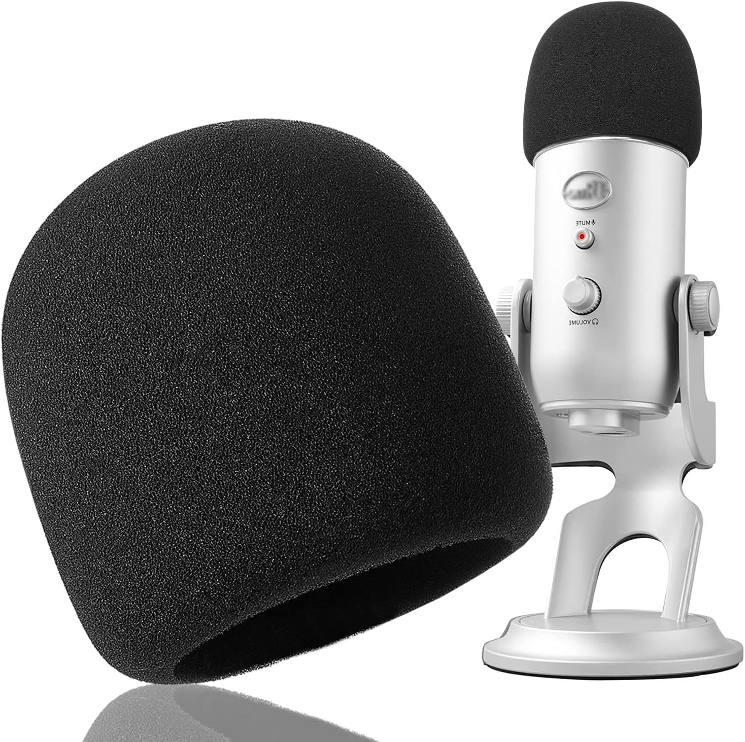 Blue Yeti Pop Filter Foam - Microphone Cover Foam for Blue Yeti, Yeti ...