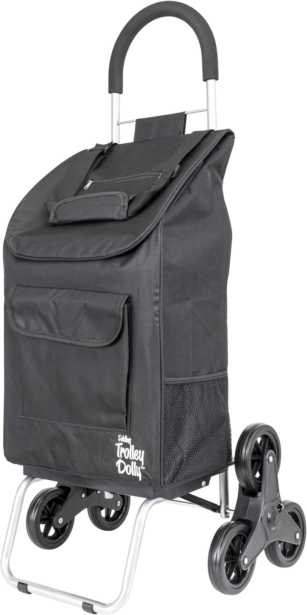 Amazon.com: Foldable Stair Climbing Shopping Cart: Rolling Cart with ...