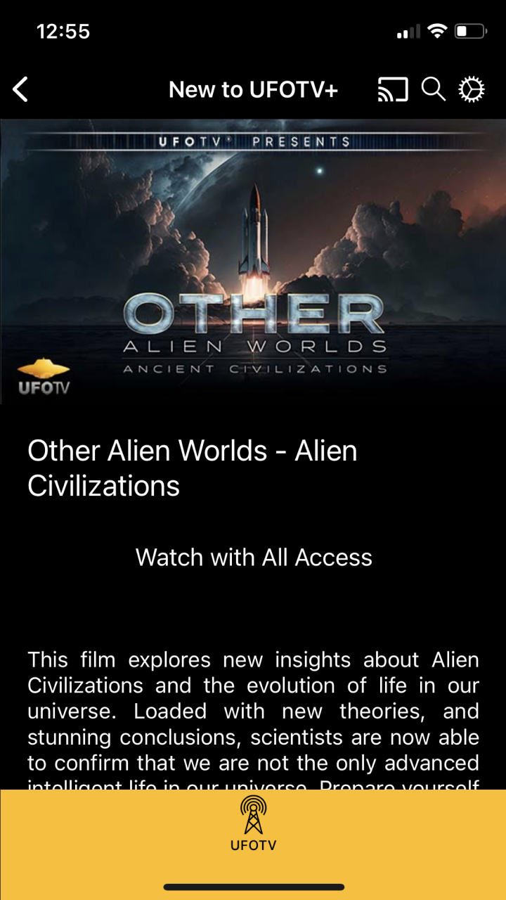 UFOTV All Access - App on Amazon Appstore