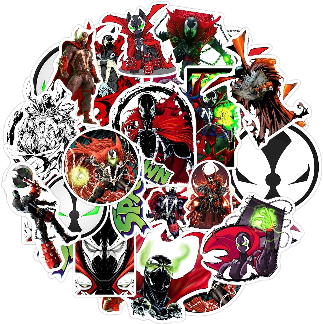 Amazon.com: Stickers Pack 20 Pcs Spawn Waterproof Vinyl Colorful ...