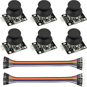 Amazon.com: MTDELE 6Pcs Joystick Dual-axis XY Module PS2 Game Joystick ...