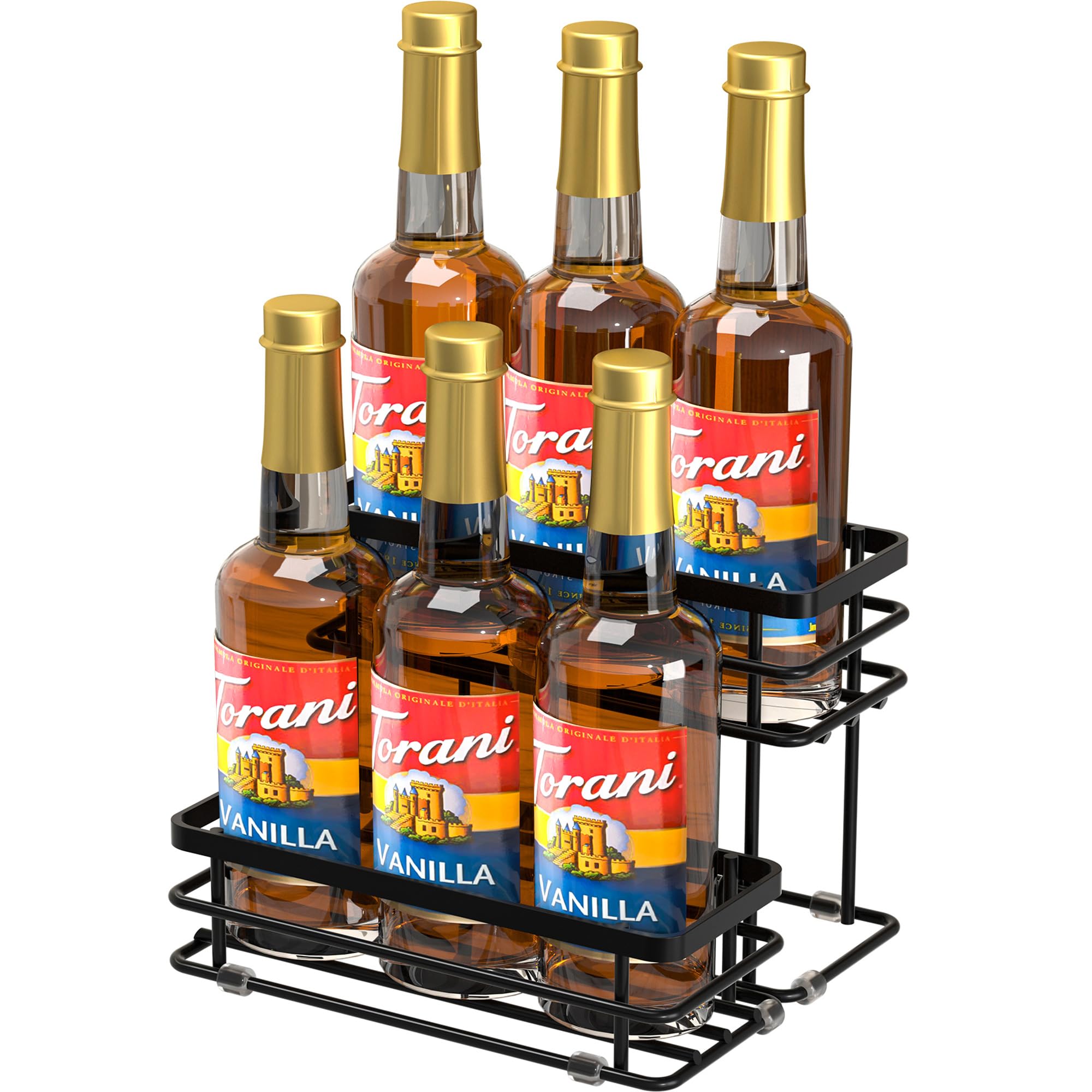 Amazon.com: Homedawn Coffee Syrup Rack Organizer, Syrup Bottle Holder ...