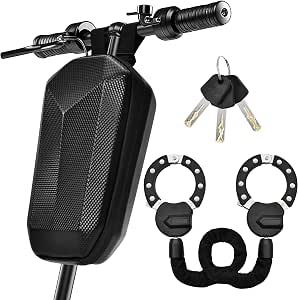 Amazon.com: Electric Scooter Chain Locks with Keys and Bag Anti Theft ...