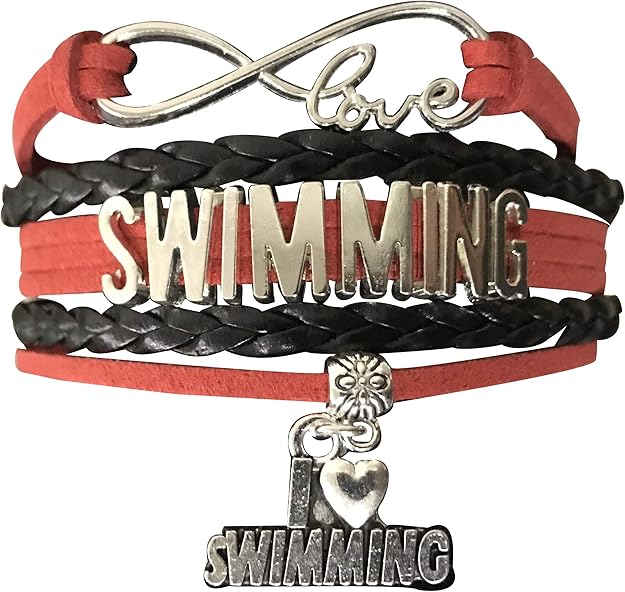 Amazon.com: Swim Bracelet- Swimming Bracelet- Swim Jewelry - Gift For ...