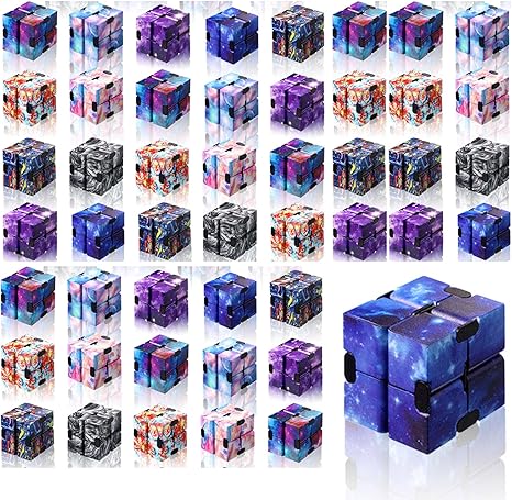 Amazon.com: Chivao 48 Pcs Back to School Cube Sensory Toy Infinite Cube ...