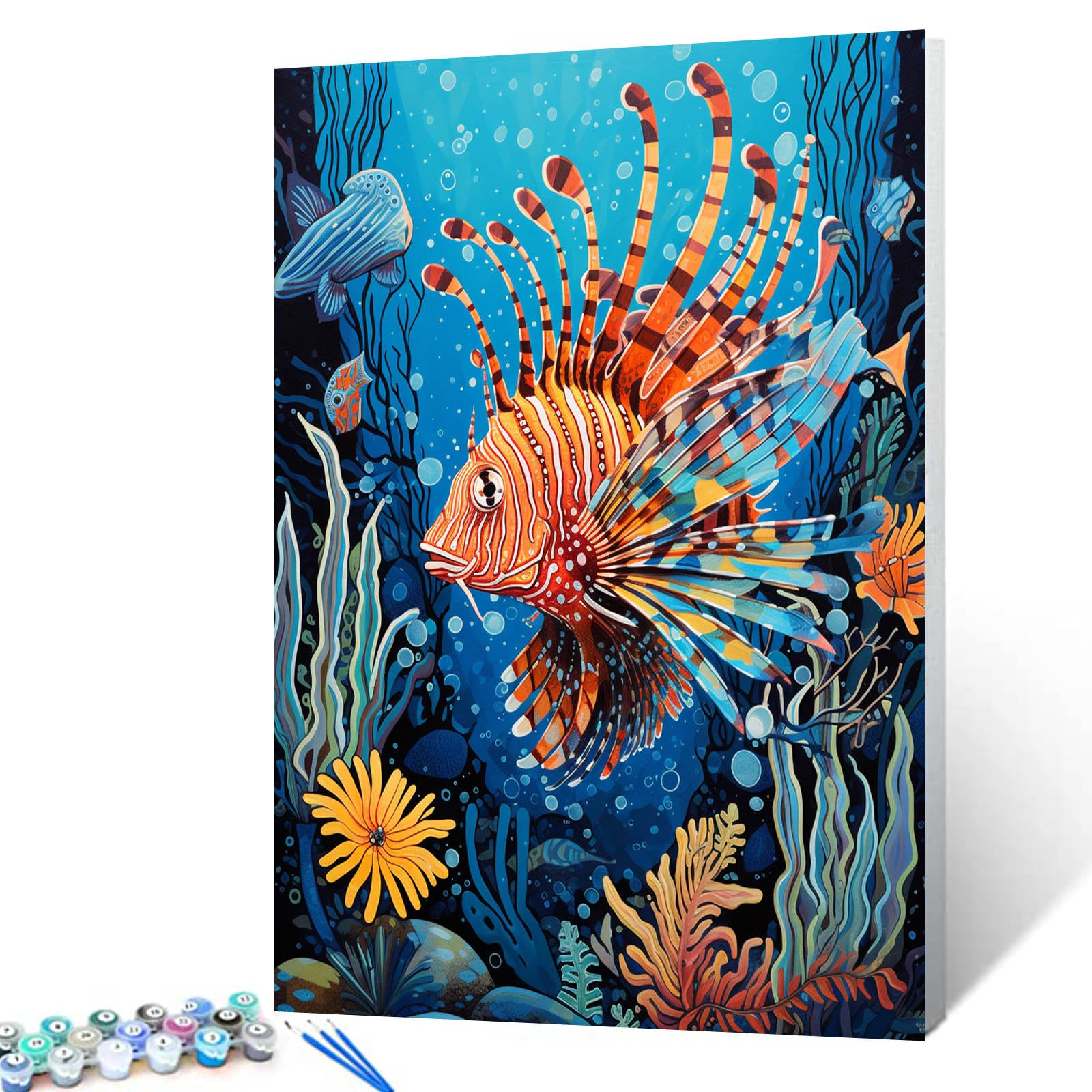 Tropical Fish Oil Paintings UWINK Animal Sea Turtle Oil Painting