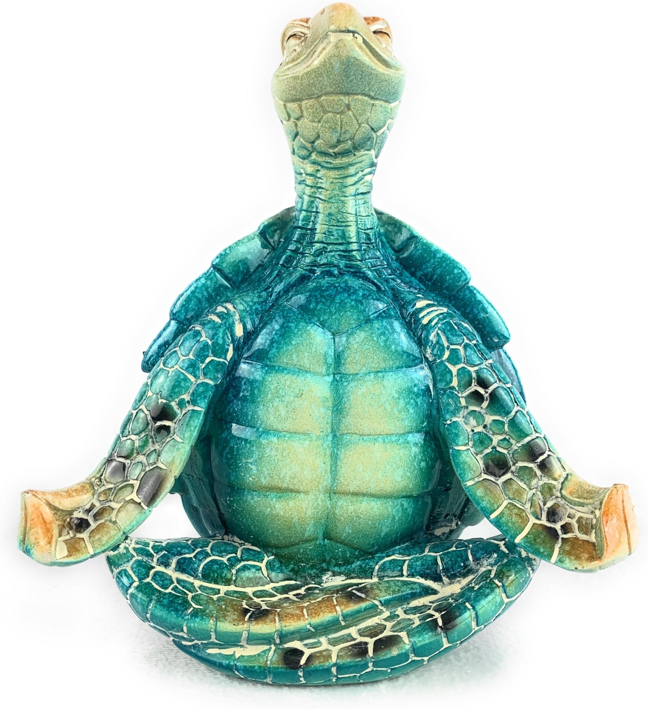 Amazon.com: Hodao 2PCS Sea Turtle Yoga Figurines - Meditating Sea ...
