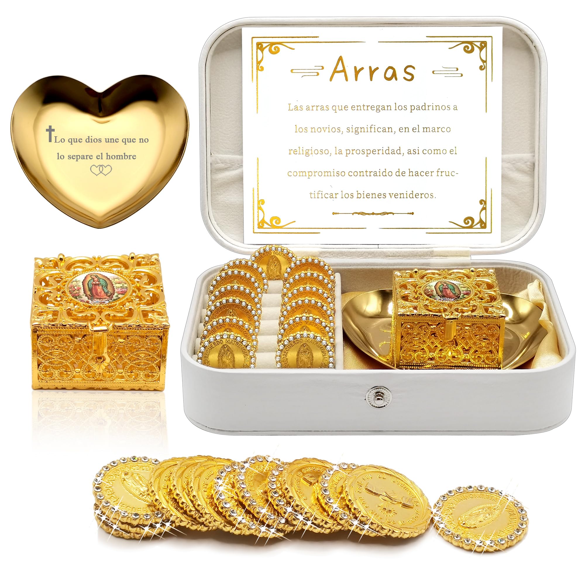 Amazon.com: FANYX Arras Para Boda Catolica, Wedding Coins Arras De Boda ...