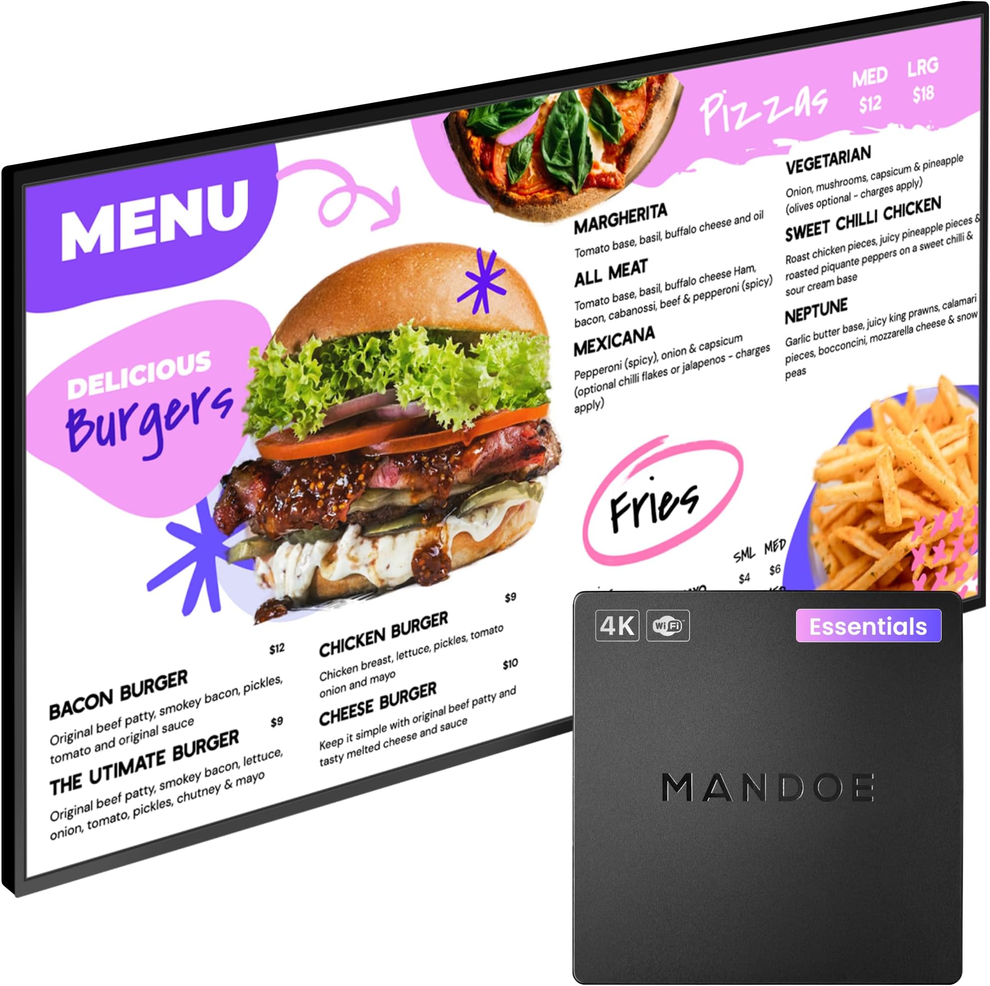 Amazon.com: HKSIGN A2 LED Backlit Light Magnetic Poster Photo Frames ...