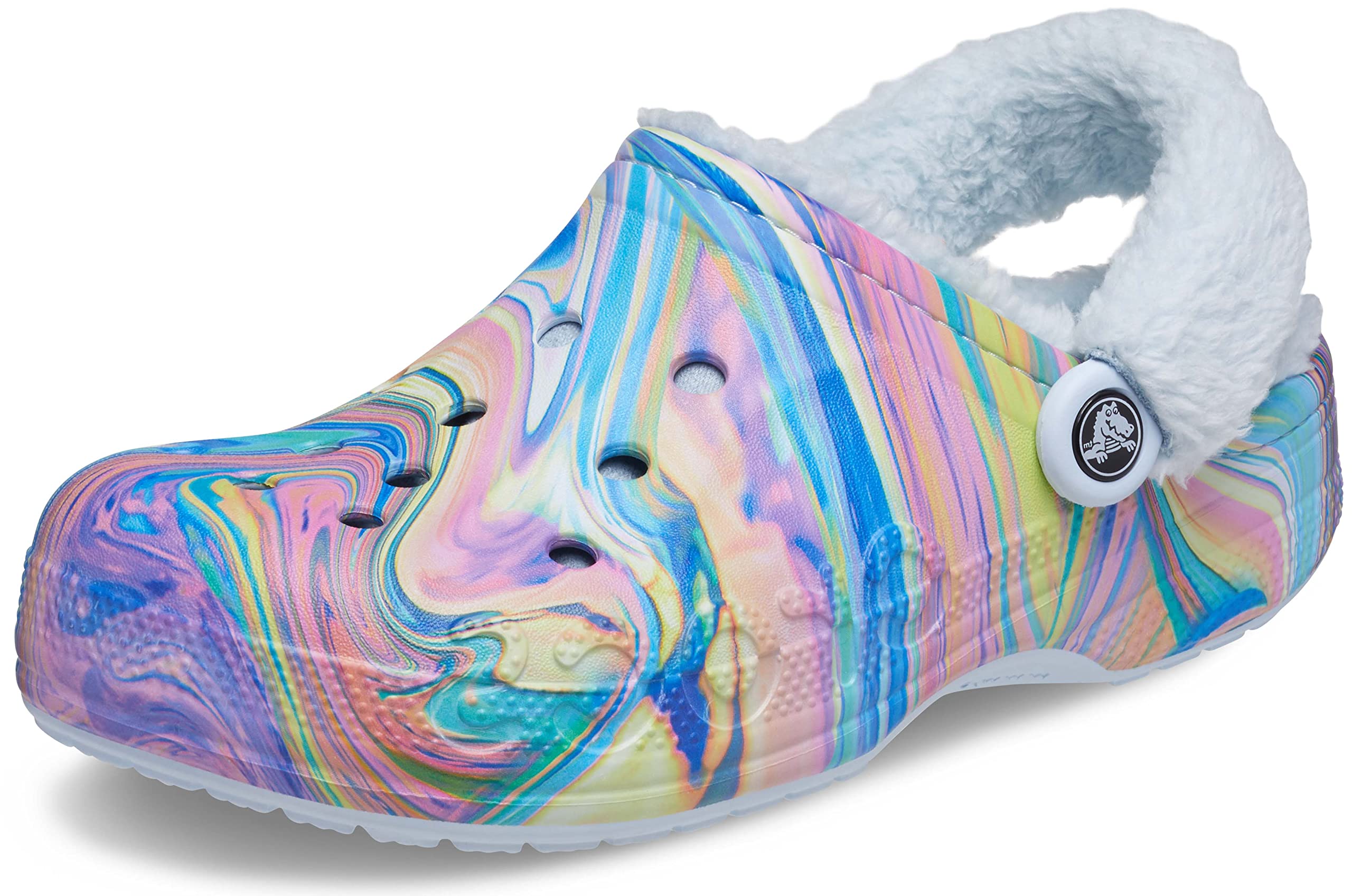 Snapklik.com : Crocs Unisex-Adult Baya Lined Fuzz Strap Clogs