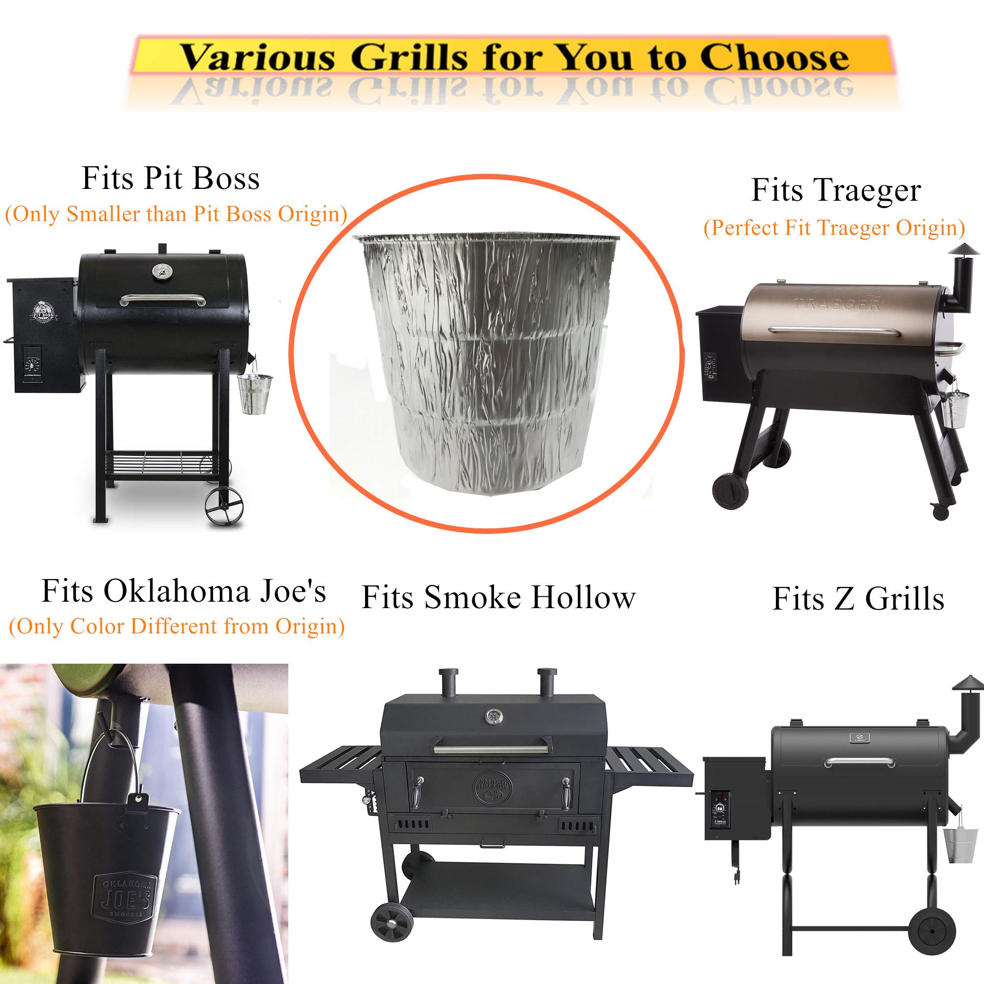 Snapklik.com : 20-Pack Aluminum Disposable Foil Liner/Insert Kit ...