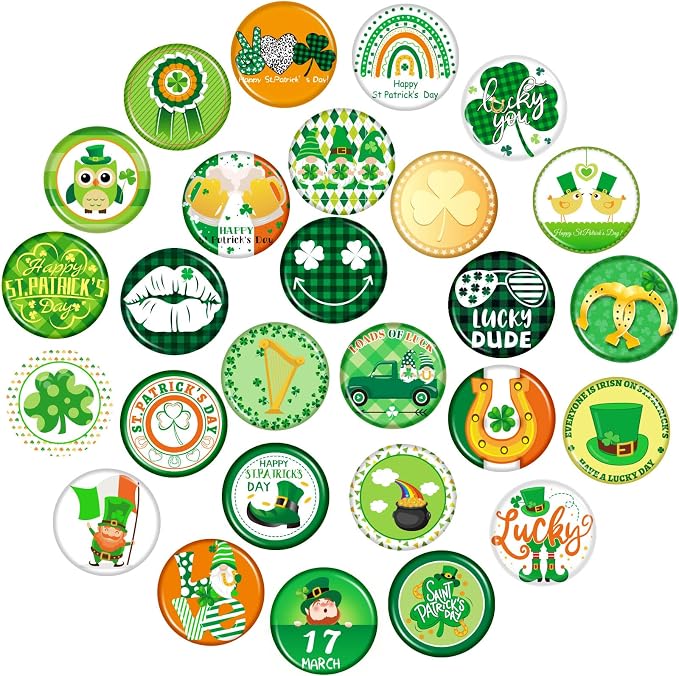 Amazon.com: SEPGLITTER 54Pcs 1.8 Inch St Patrick's Day Party Favors ...