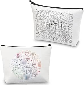 Amazon.com: CMNIM Math Cosmetic Bag Math Teacher Makeup Bag Math Gifts ...