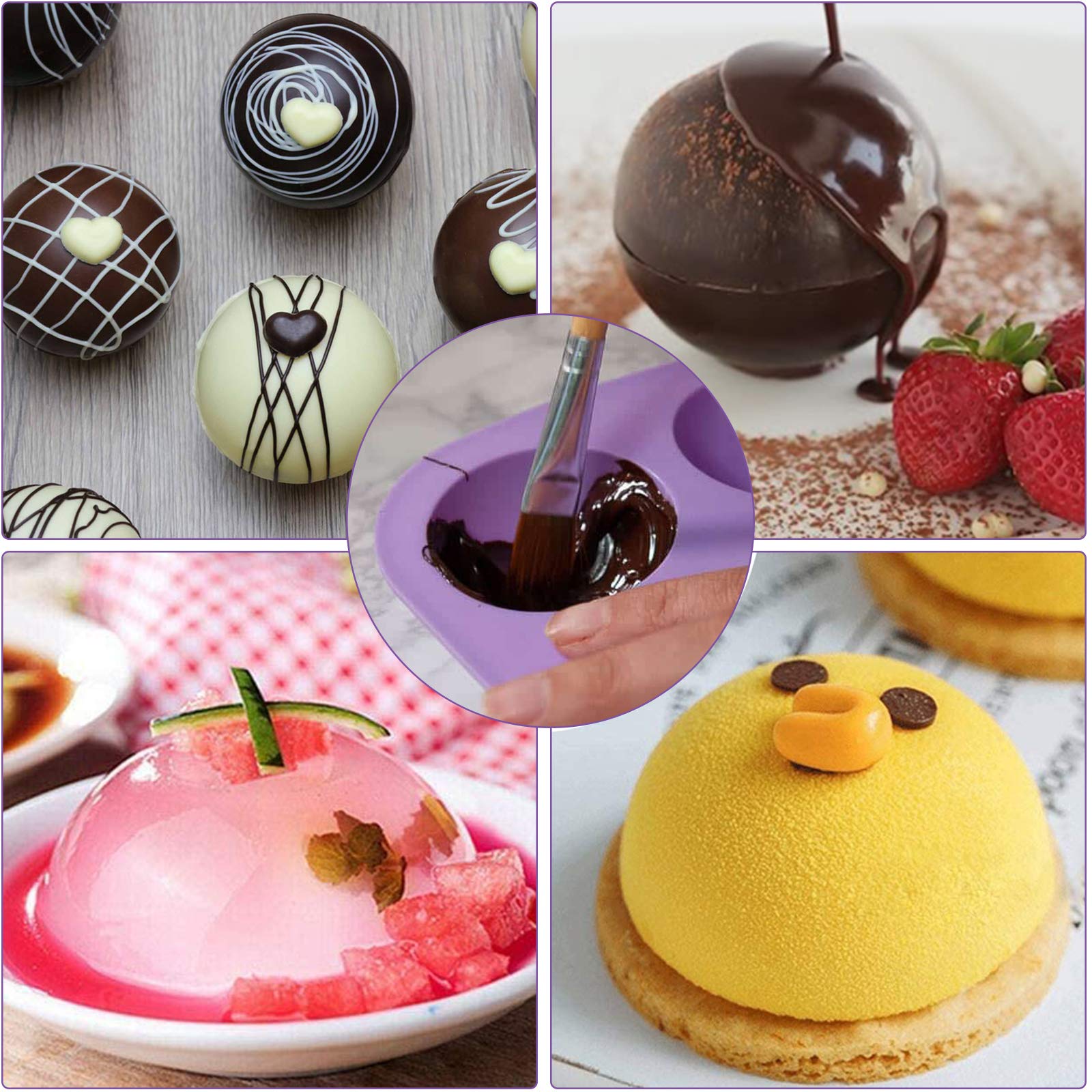 Snapklik.com : Hot Chocolate Bomb Mold Hot Cocoa Bomb Mold Half Sphere ...