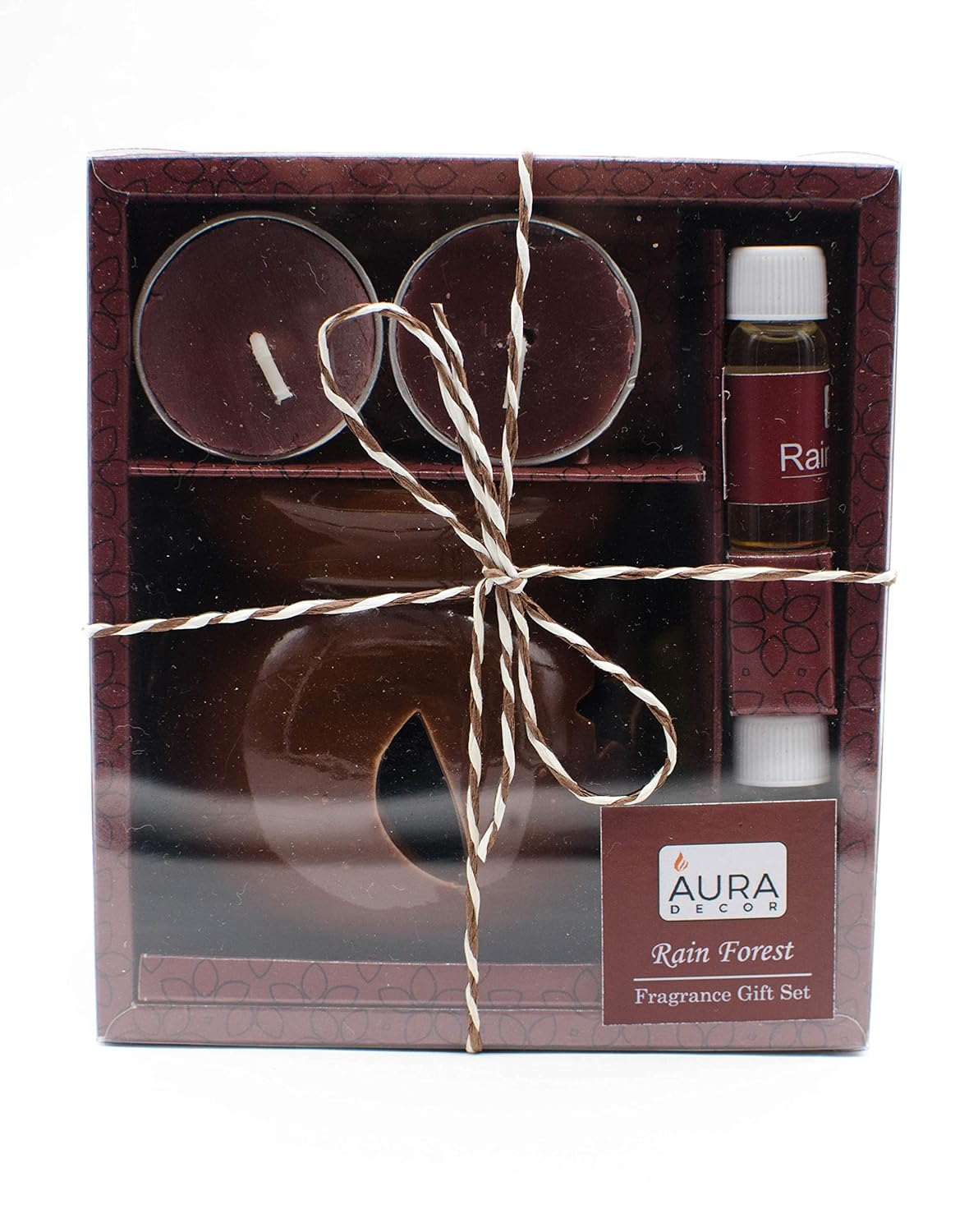 AuraDecor Fragrance Heat Diffuser Gift Set with Tealight Candles ...