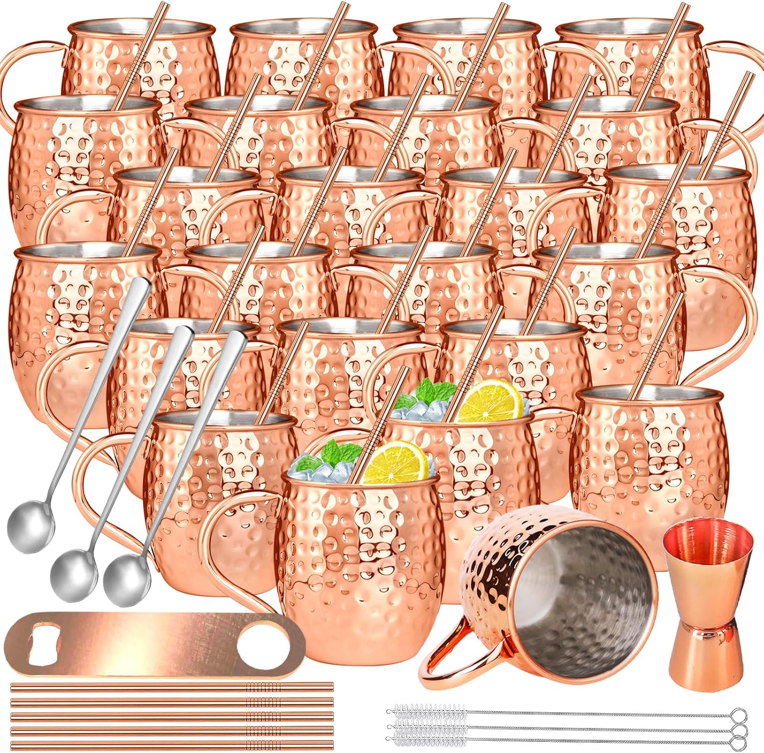 Amazon.com: Moscow Mule Copper Mugs 19oz Moscow Mule Mugs Set of 24 ...