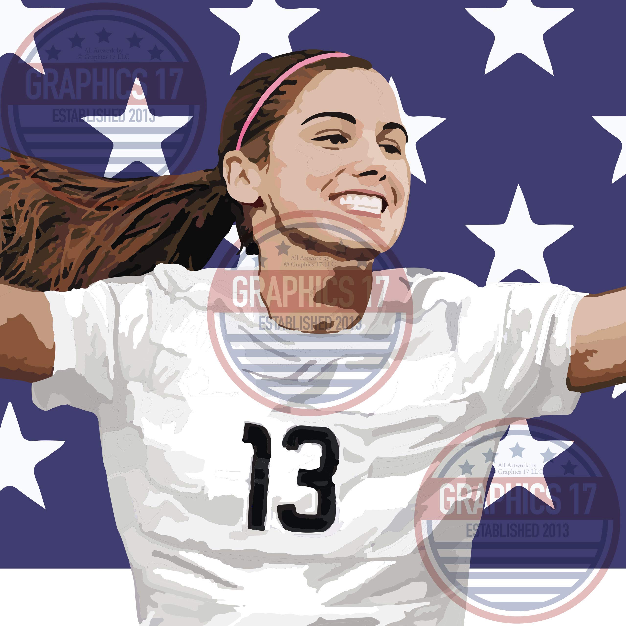 Alex Morgan Soccer Poster