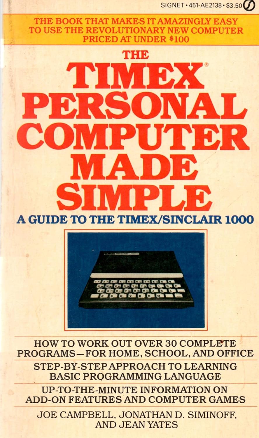 The Timex Personal Computer Made Simple: Campbell, Joe: 9780451121387 ...