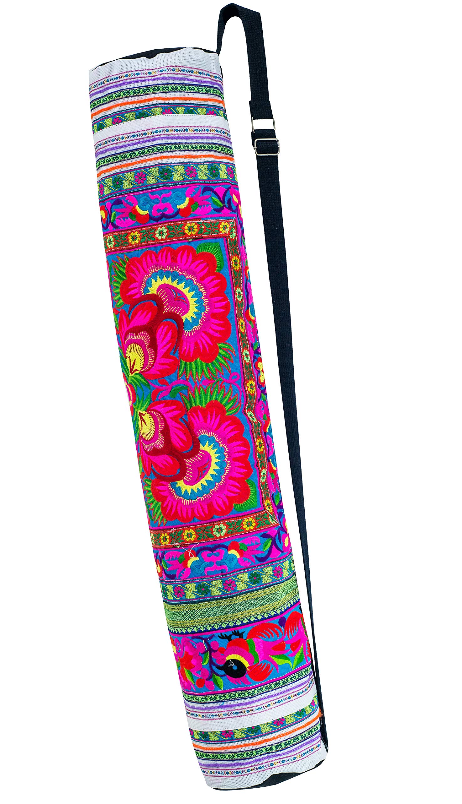 CCcollections Yoga Mat Bags Carriers - Embroidered (D12) : Amazon.co.uk ...