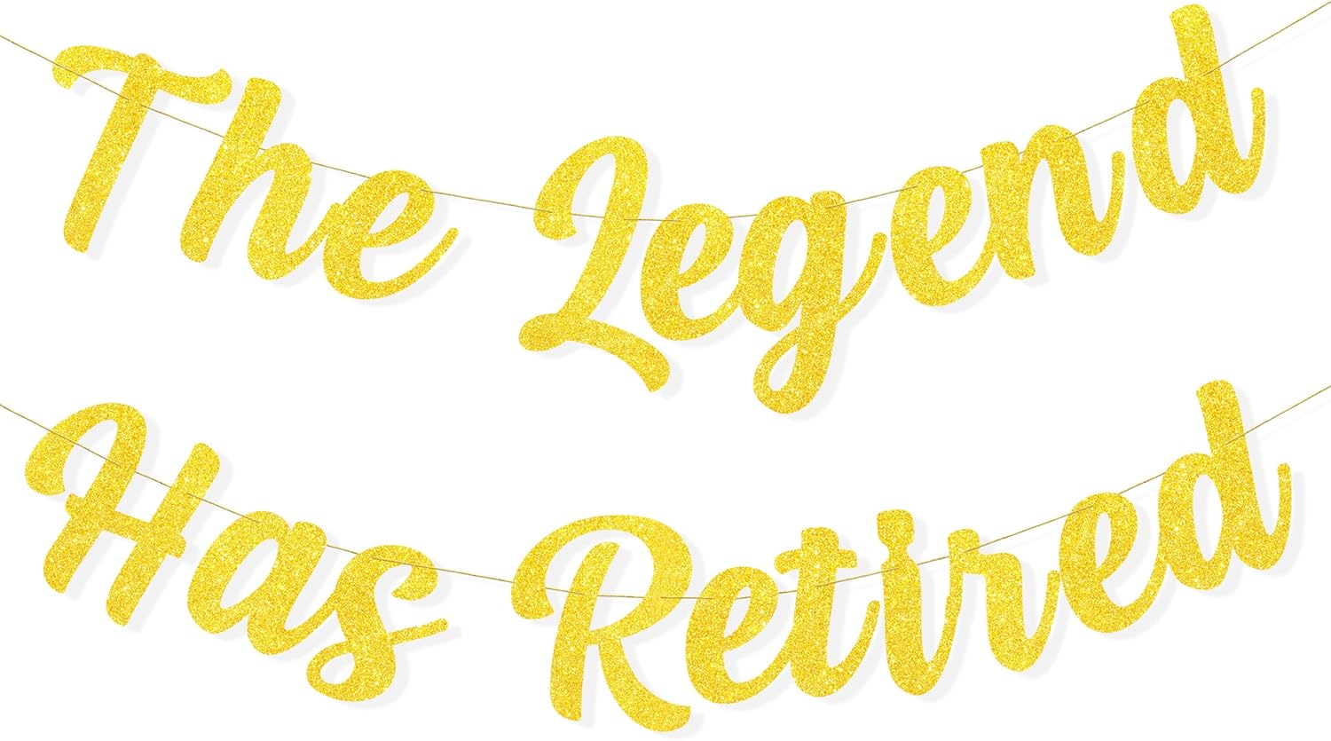 Amazon.com: Uniwish The Legend Has Retired Banner Retirement Party ...