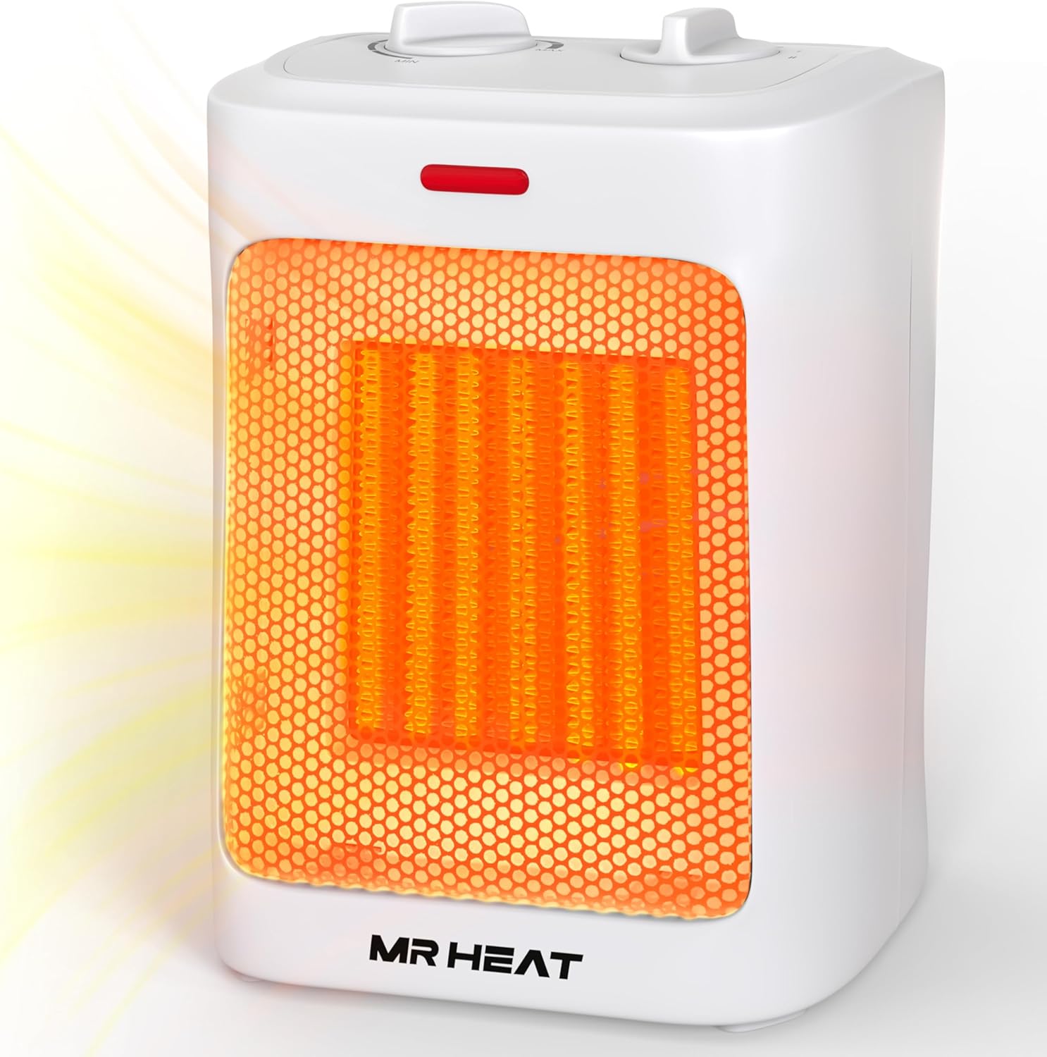 2000W Mini Fan Heater, Ceramic Heater with 3 Heat Settings & Fan Only ...