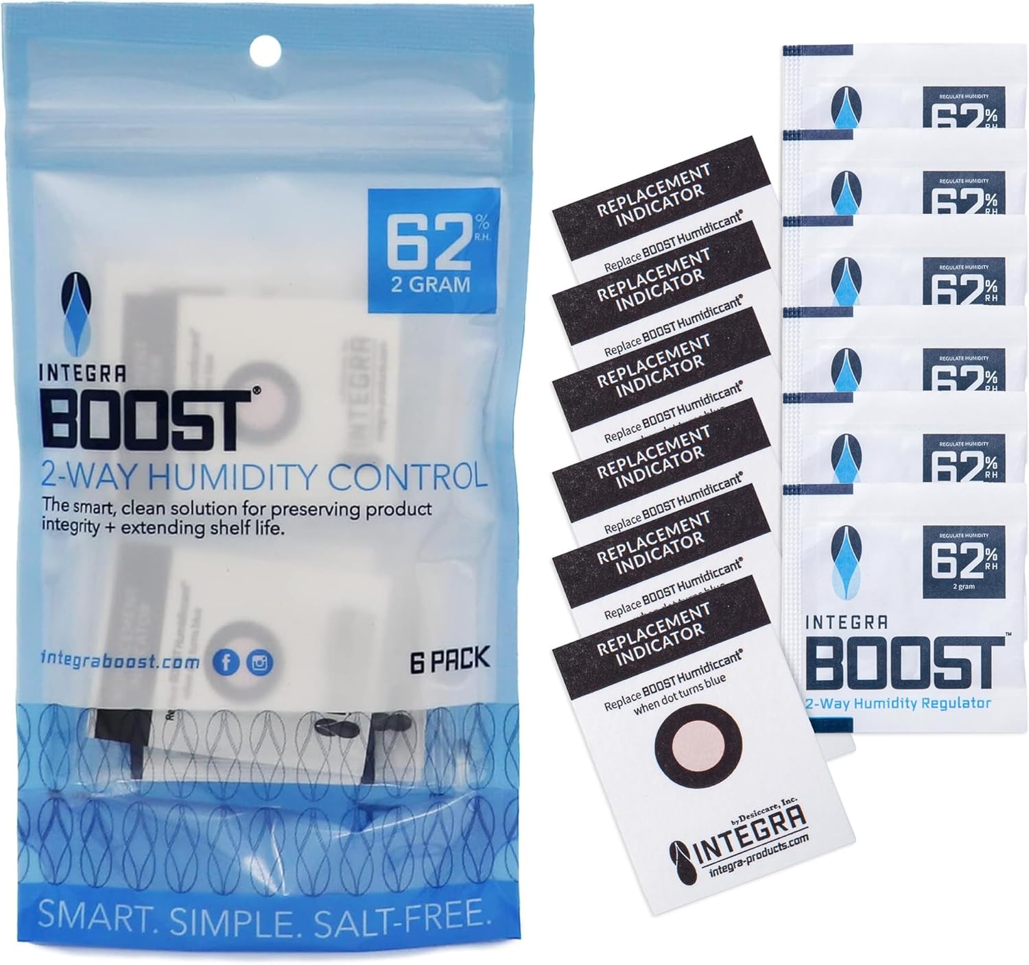 Amazon.com: Integra Boost 2-Way Humidity Control Pack - Preserve Flavor ...