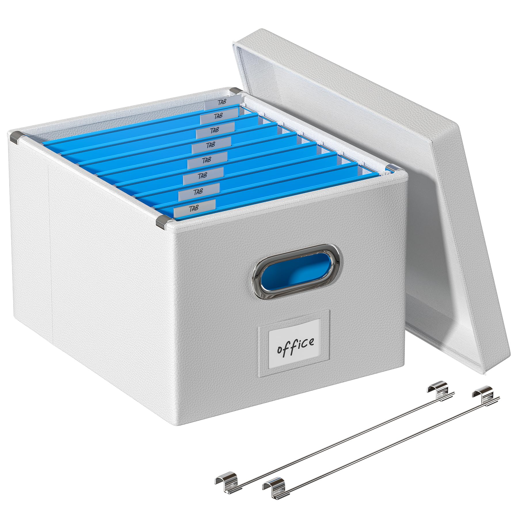 Amazon.com: FAikhom File Organizer Box- Hanging File Boxes with Lids ...