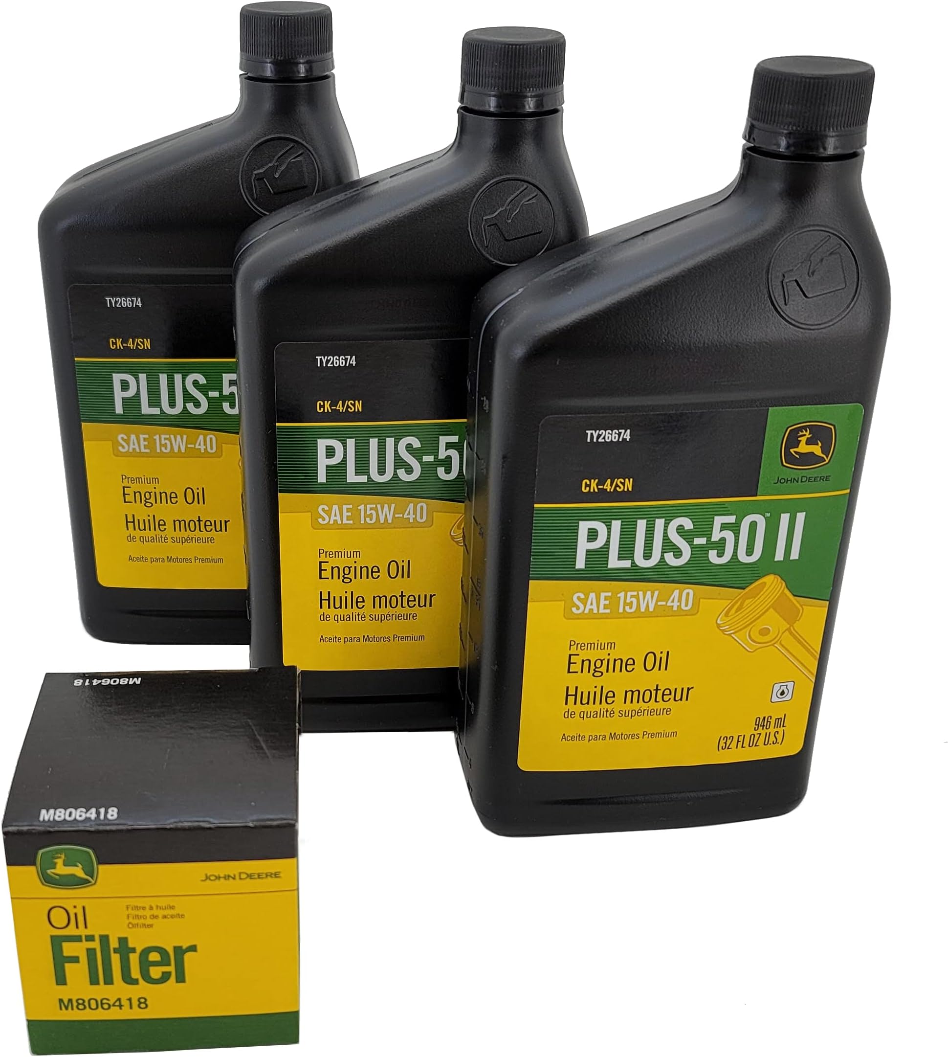 Amazon.com: John Deere Original Equipment Oil Change Kit - (2) TY22029 ...