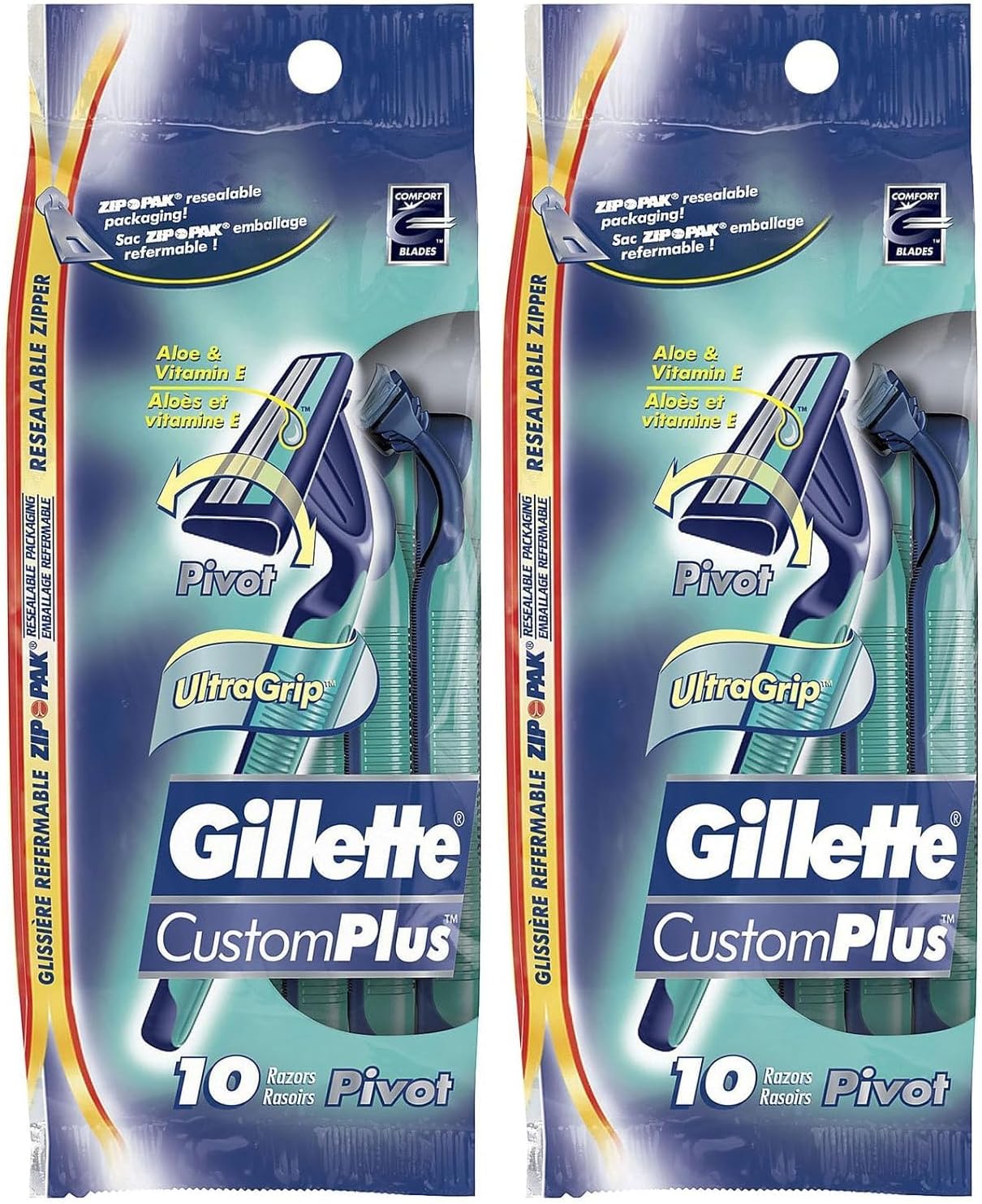 Amazon.com: Gillette Mens Sensor 2 Plus Disposable 10 Count (2 Pack ...